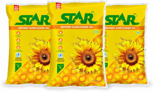 STAR 555 Refined Super Lite Advanced Cooking Sunflower Oil Pouch Price ...