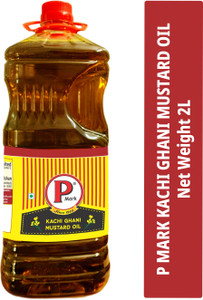 P Mark Mustard Oil P Mark Kachi Ghani Pure Mustard Oil 2 Litre ...