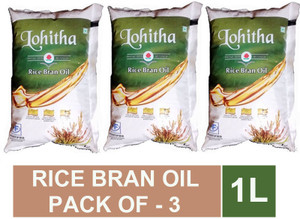 Lohitha PHYSICALLY REFINED Rice Bran Oil Pouch Price in India - Buy ...