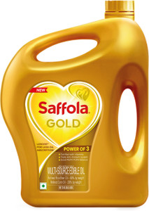 Saffola Gold Refined Cooking Rice Bran & Sunflower Blended Oil Can ...