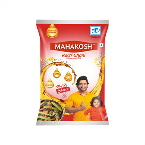 Mahakosh Kacchi Ghani Pure Mustard Oil Pouch Price in India - Buy ...