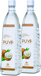 Puvi 2L Cold Pressed Extra Virgin Coconut Oil - 1Litre*Pack of 2 ...