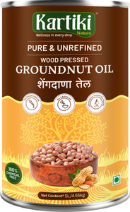 Kartiki Naturo Groundnut Oil 5L Groundnut Oil Can Price in India - Buy ...
