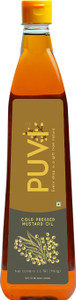Puvi 1L Cold Pressed Mustard Oil (Slow grind Ghani made) - 1 Litre ...