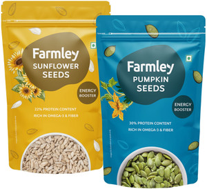 Farmley Combo Pack of Sunflower Seeds, Pumpkin Seeds Price in India ...