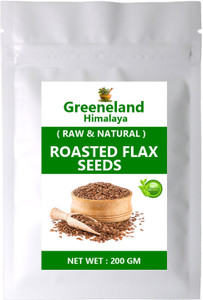 GREENELAND NATURAL ROASTED FLAX SEEDS 200 GM Roasted Flax Seeds Price ...