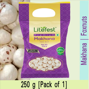 Litefest Makhana |250g| Phool Makhana, Lotus Seeds(Makhana) Price in ...