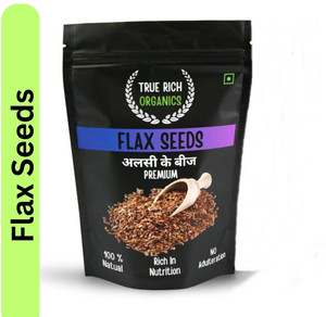 True Rich Organics Premium Flax Seeds ALSI | Raw Super food for Weight ...