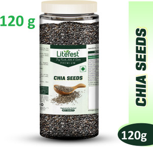 Litefest Premium Chia Seeds | 120 g | Chea seed | chiya seeds |Chia ...