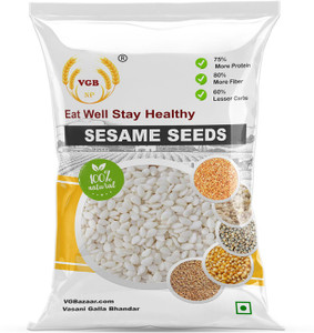 VGBNP 100% Natural White Sesame Seeds ( ellu seeds) Til Seeds, simsim ...