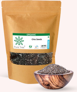Pure Tree Organic Chia Seeds - Sabja Black Chia Seeds Price in India ...