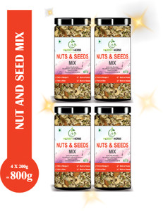 Hobby Herbs Nuts and Seed Mix 800 gm | Roasted and Salted Seed | Dry ...