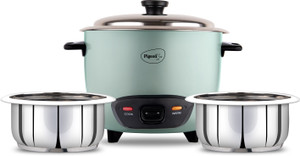 Pigeon Inox SS 2 Pot Electric Rice Cooker Price in India - Buy Pigeon ...