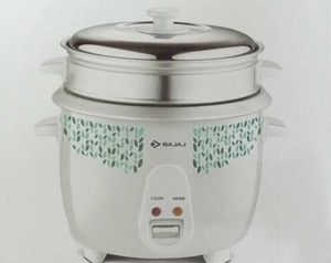 BAJAJ RCX 1.8 DLX DUO ( STEAMER) Electric Rice Cooker with Steaming ...