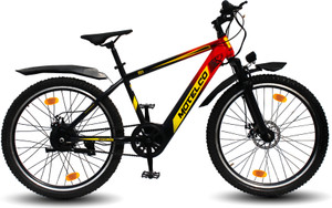 MATELCO UBERO EA26 RED/BLACK TYRE 26 inches Single Speed Lithium-ion ...