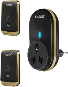 CASON 2 Remotes Wireless Door Bell for Home Long Range Calling Bell ...