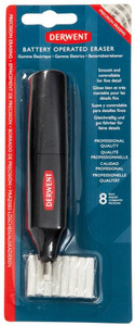 Derwent Battery Operated Eraser with 8 Replacement Erasers Cordless ...