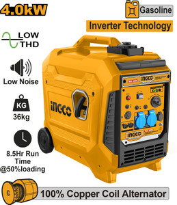 INGCO GEI47506E 4kw Inverter gasoline generator 4000 W 0 Electric ...