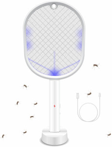 REZEK Mosquito Killing Racket Fly Swatter with Stand - Rechargeable ...