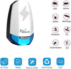 Pestgo environment friendly all in one electric ultrasonic repellent ...