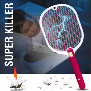 Sunaze High Range Mosquito Racket/Bat with Torch with Wire Charging ...