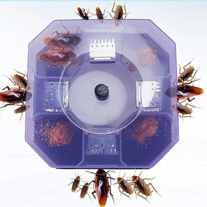 JohnMacc Mini Automatic Cockroach Trap Box Catcher Pest Killer Bait No ...