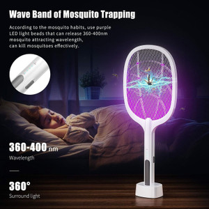 Air Fly Best Bug Zapper Mosquito Killer Bat USB Electric Mosquito Light ...