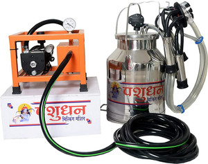 Pashudhan Stainless Steel Cow Milking Machine PM 120 Oil for Cow and ...