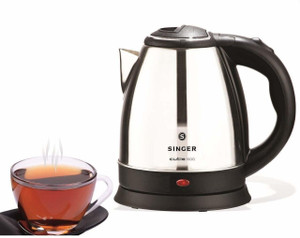 SINGER Cutie DX Electric Kettle 1.5 Liter Stainless Steel, 1500 Watts ...