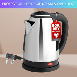 YAROH Electric Kettle 2L, Stainless Steel Body Used for Boiling Milk ...