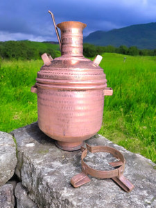 Sudhesna enterprises VINTAGE COPPER WATER BOILER WOODFIRE 10L SIZE ...