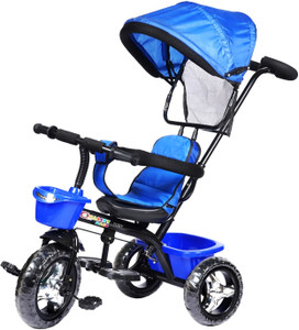 TOBY Quality Kids Tricycle with Canopy Sunroof Protection mother handle ...