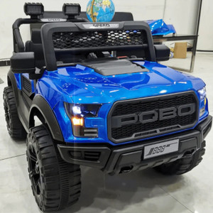 SmallBoyToys POBO BLUE 4 Motors 4x4 (1-8Yrs) Battery ride on Jeep ...