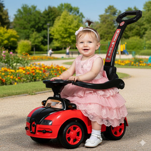 PANDA BABY PRODUCTS Buzz Rider Plus Car for Kids with Music & Horn Car ...