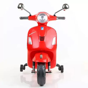 MOVING BOTS Vespa 12V Electric Ride On Scooter For Kids with Foot ...