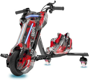 Uboard 3 Wheel Drifter with led Lights and Bluetooth Cart Battery ...