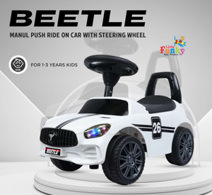 Little Funky Manual Push Car With Music & Light Panda Beetle Car For ...