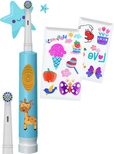 Lifelong LLDC72 Electric Toothbrush for Kids (3+ Years) with Animated ...