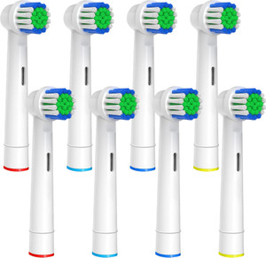 Zibuyu Advanced Eight-Pack Gentle Clean DuPont Electric Toothbrush ...