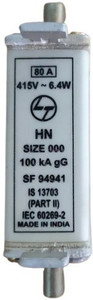 ARINO L&T HN FUSE L&T HN FUSE 80A SIZE 000 ( HEAVY DUTY ) 100% COPPER ...