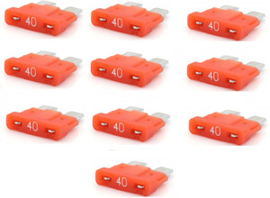 PBROS 10 Pieces Blade Fuse -40 AMP(Pack of 10) 10 Pieces Mini Blade ...