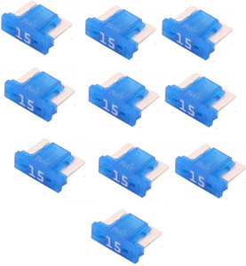 PBROS 10 Pieces 15 Amp Car & Bike Low Profile Micro Mini Blade Fuse ...