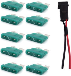 THE BLP 30 AMP Blade Fuse With fuse Holder 12V Plastic Ceramic Blade ...