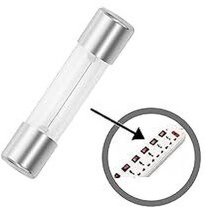 D & Y 5 x 20MM Slow Blow 6A Glass Tube Fuse 250V Extension Board ...