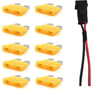 THE BLP 20 AMP Blade Fuse With fuse Holder 12V Plastic Ceramic Blade ...