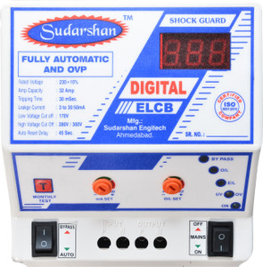 sudarshan Fully Auto Digital Single Phase ELCB + RCCB with All ...