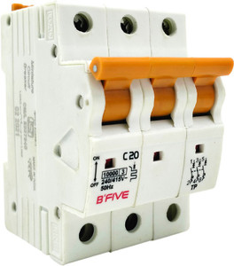 b'five Safety 1st Miniature circuit Breaker MCB Triple Pole PVC Plastic ...