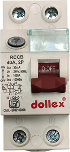 MME Single Phase 2 Pole RCCB MCB 40Amp/30ma With High Voltage, Overload ...