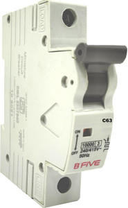 b'five Safety 1st Miniature circuit Breaker MCB Single Pole PVC Plastic ...