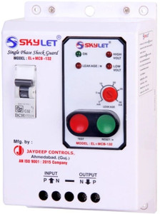 SKYLET ELCB+MCB ECO SINGAL PHASE 2 POLE ELCB METAL BODY MODULER MCB (2 ...